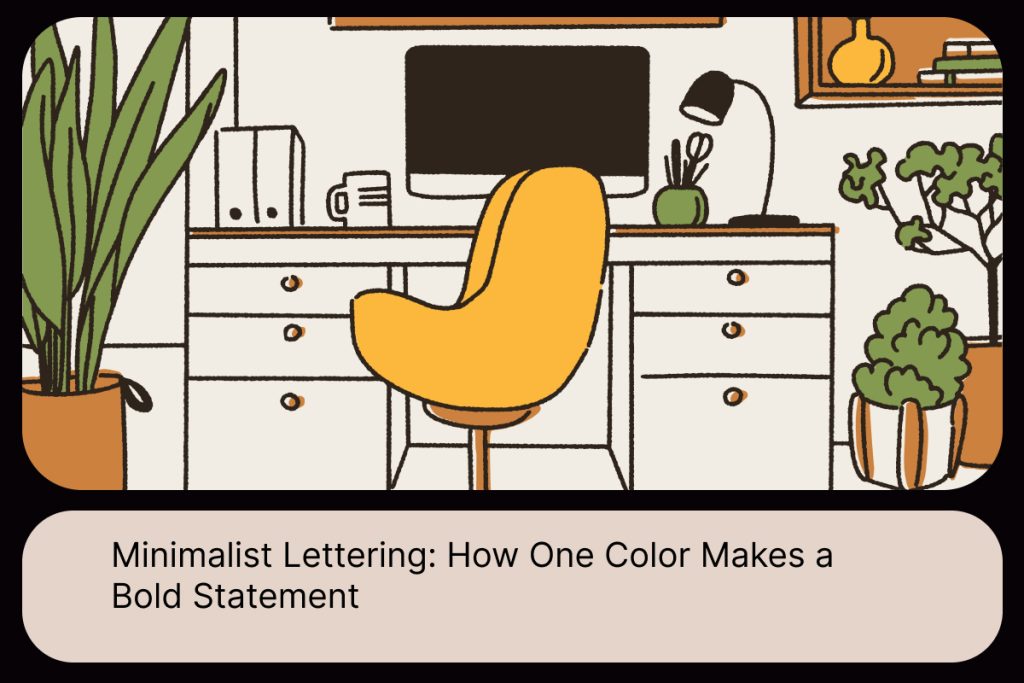 Minimalist Lettering: How One Color Makes a Bold Statement - Shopcloud ...